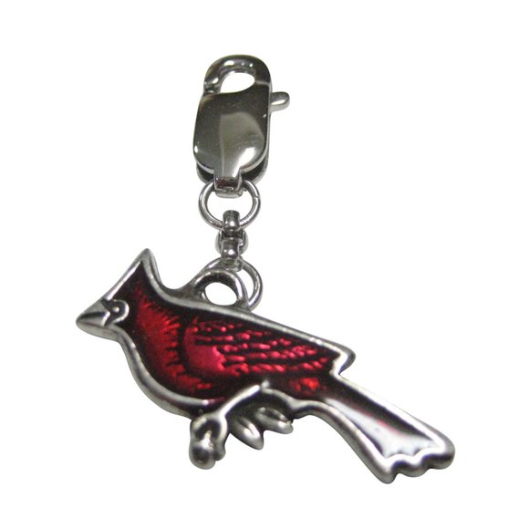 Kiola Designs | Accessories | Red Cardinal Bird Pendant Zipper Pull ...